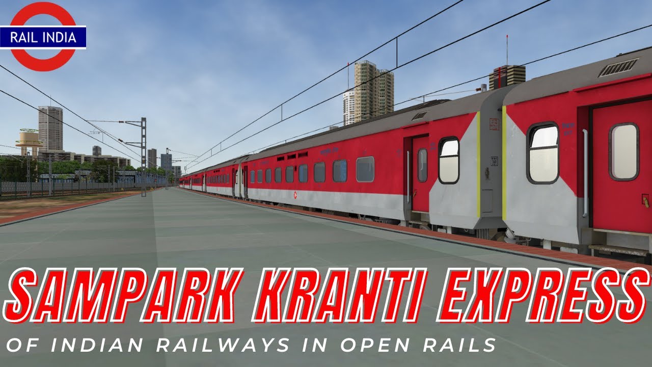 TOP 5 FASTEST SAMPARK KRANTI EXPRESS IN MSTS OPEN RAILS || IR-MSTS OPEN ...