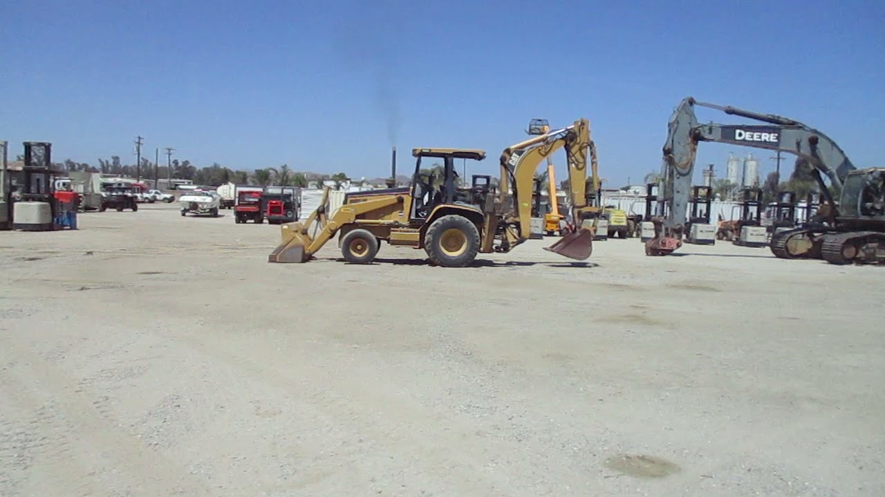 Caterpillar 446D Loader Backhoe - YouTube