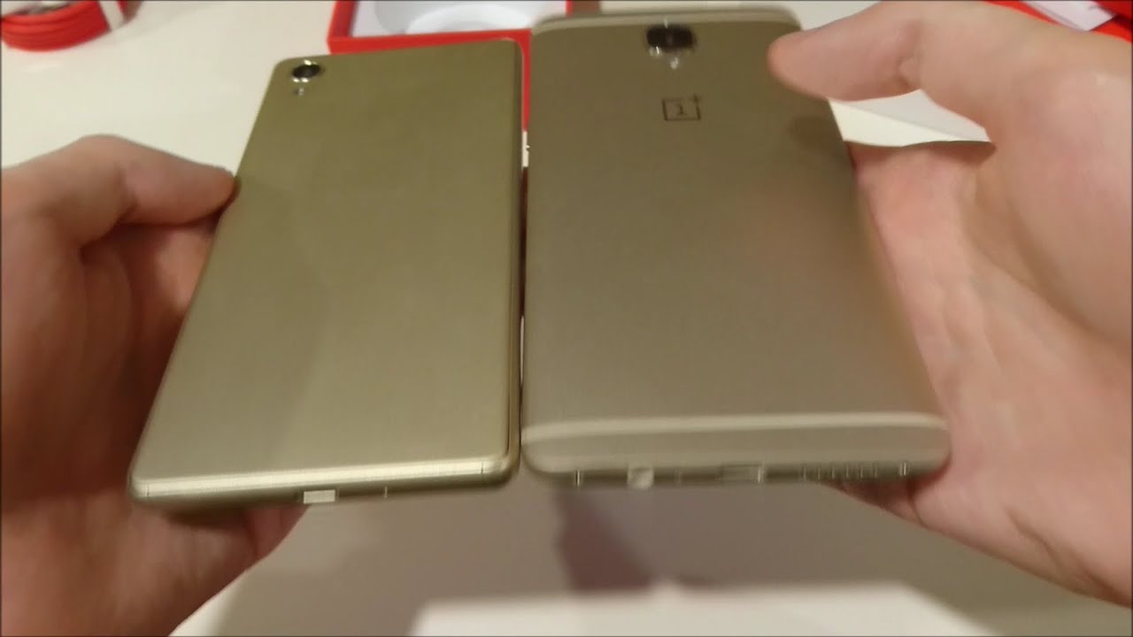 OnePlus 3 Unboxing Gold Color & Hands On - YouTube