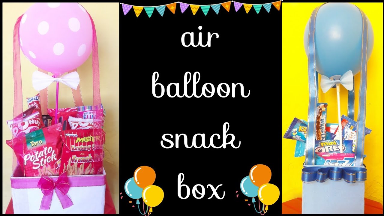 How to make air balloon bucket || buket snack balon || simple & gampang ...