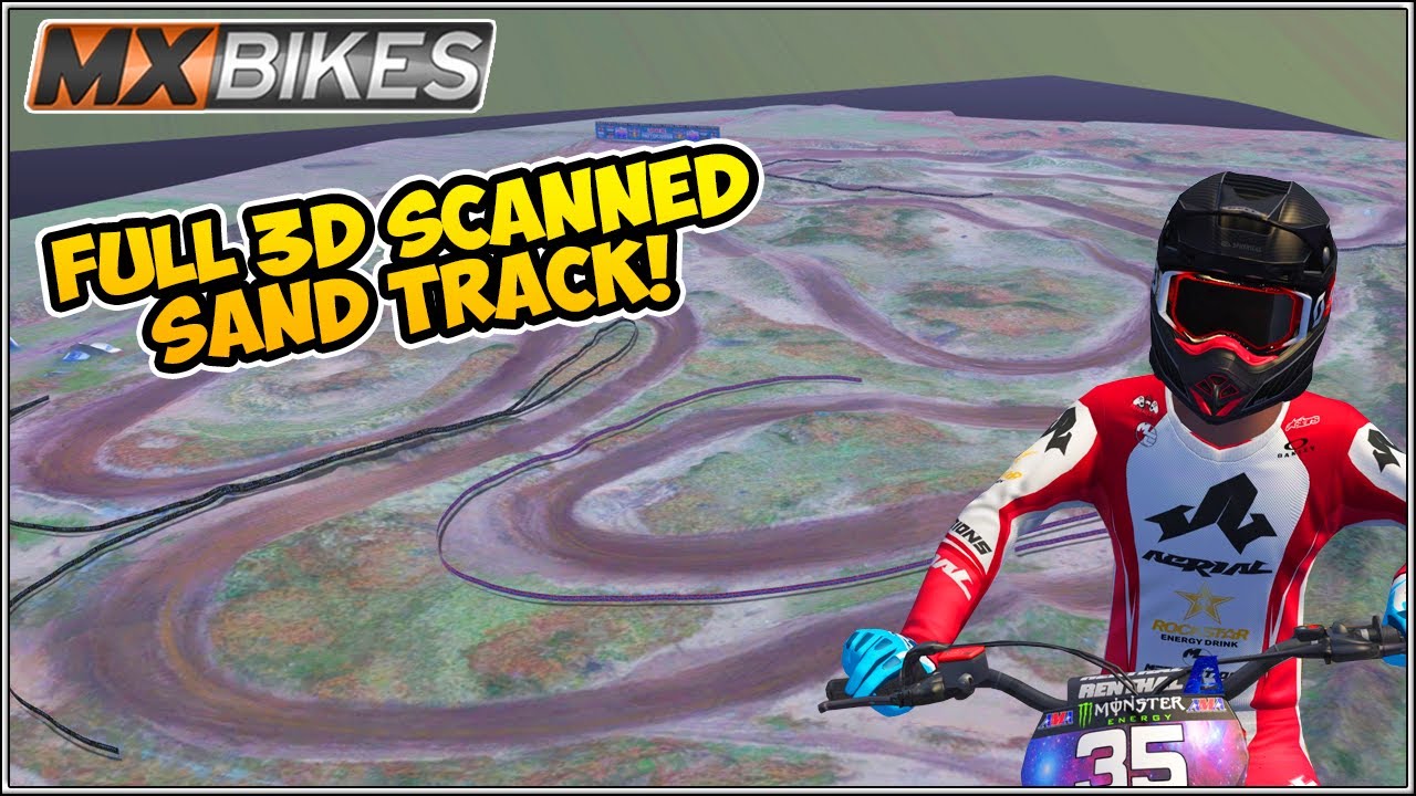 Full 3D Scanned Sand Track On An Island! - Ballagaraghyn MX Park! - YouTube