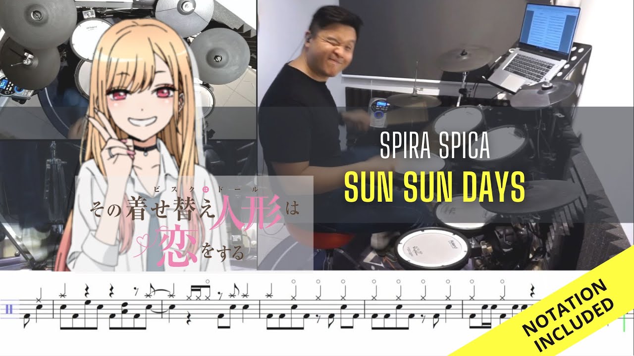 My Dress-Up Darling OP FULL| Spira Spica| Sun Sun Days| Drum Cover ...