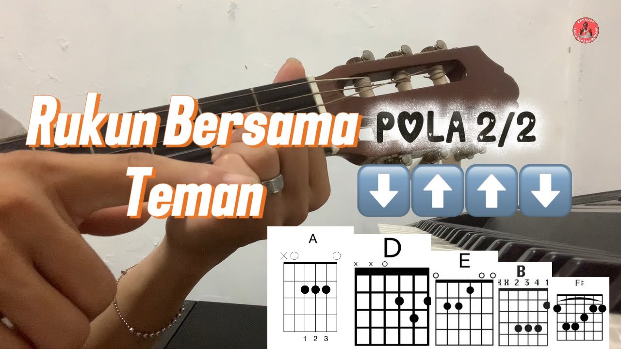 CARA MEMAINKAN GITAR LAGU RUKUN BERSAMA TEMAN - YouTube