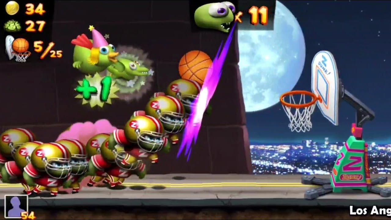 11 Zombies running Basketball - Zombie Tsunami Gameplay - YouTube