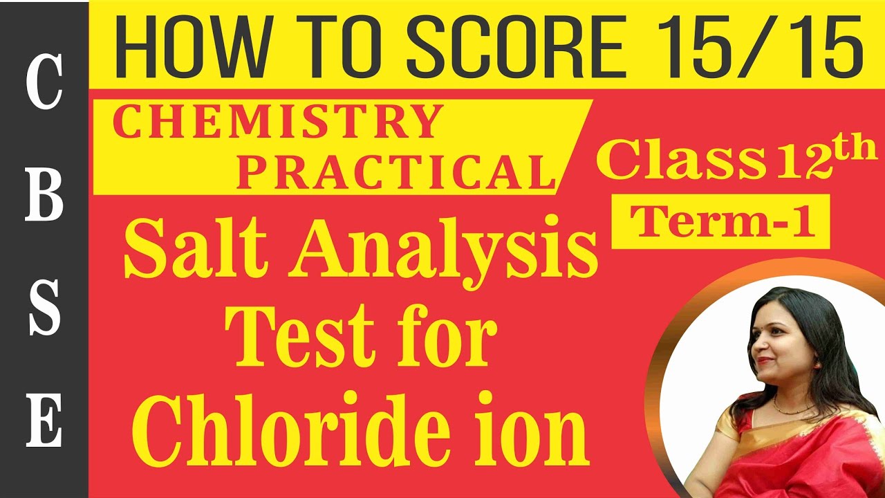 Test for Chloride ion|Salt analysis Class 12 -2021|Salt analysis Class ...