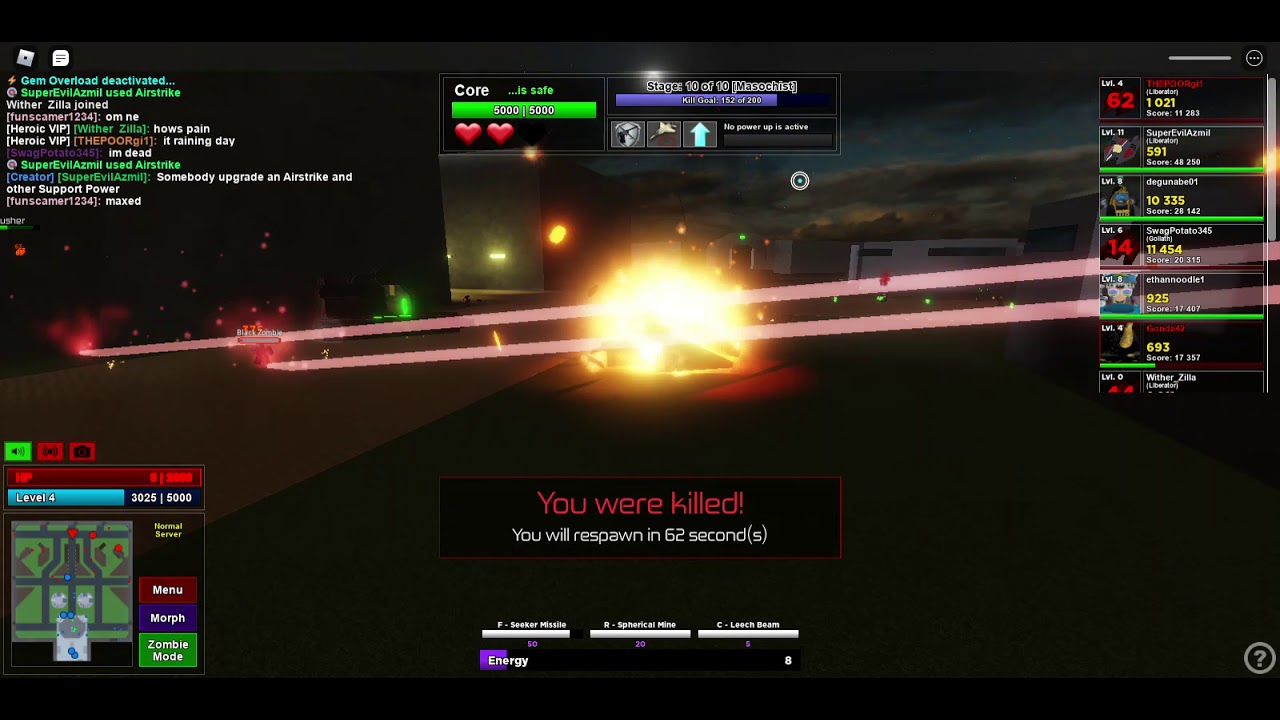 Roblox raining day The Zombie's Onslaught overhaul new morph(with 2 new ...