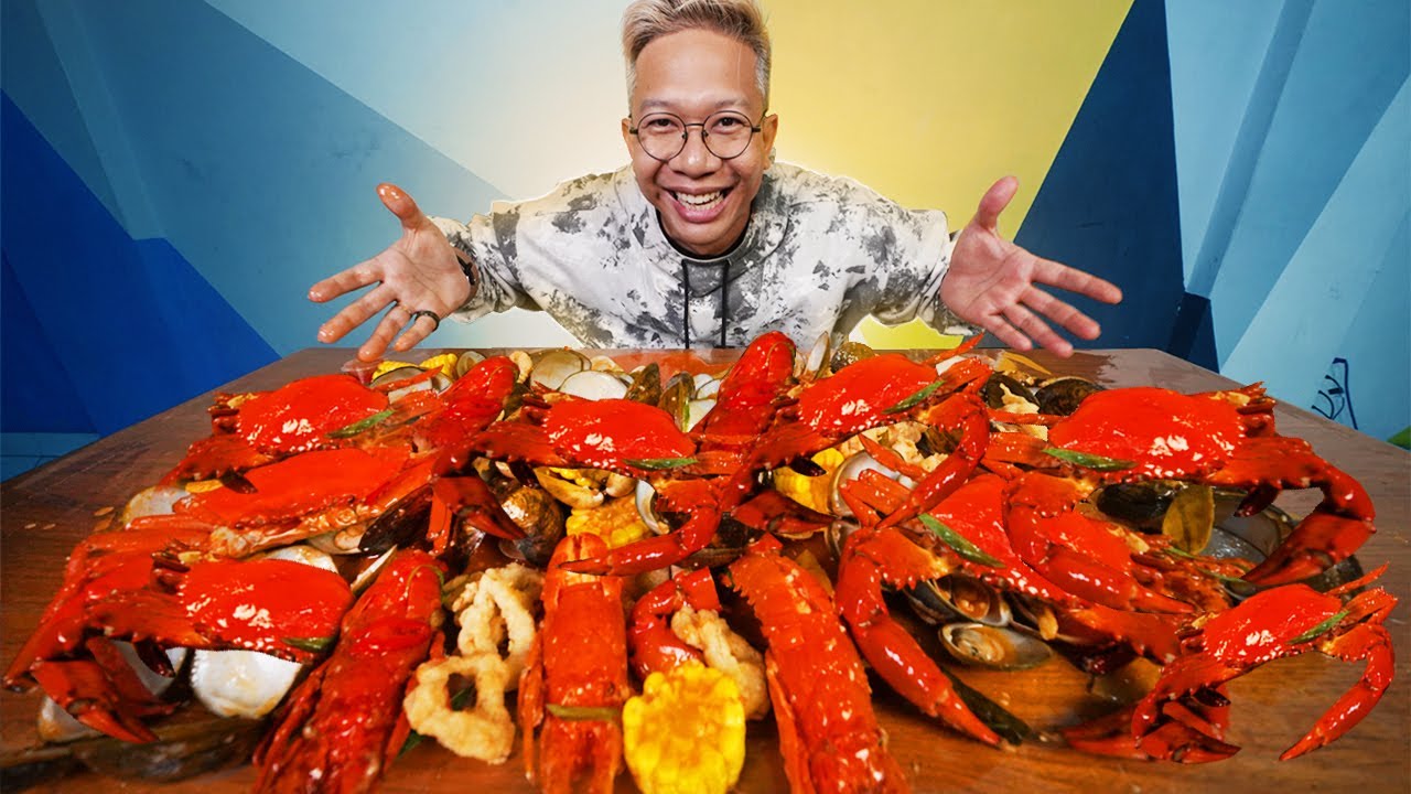 MUKBANG SEAFOOD PERTAMA KALI!! - YouTube