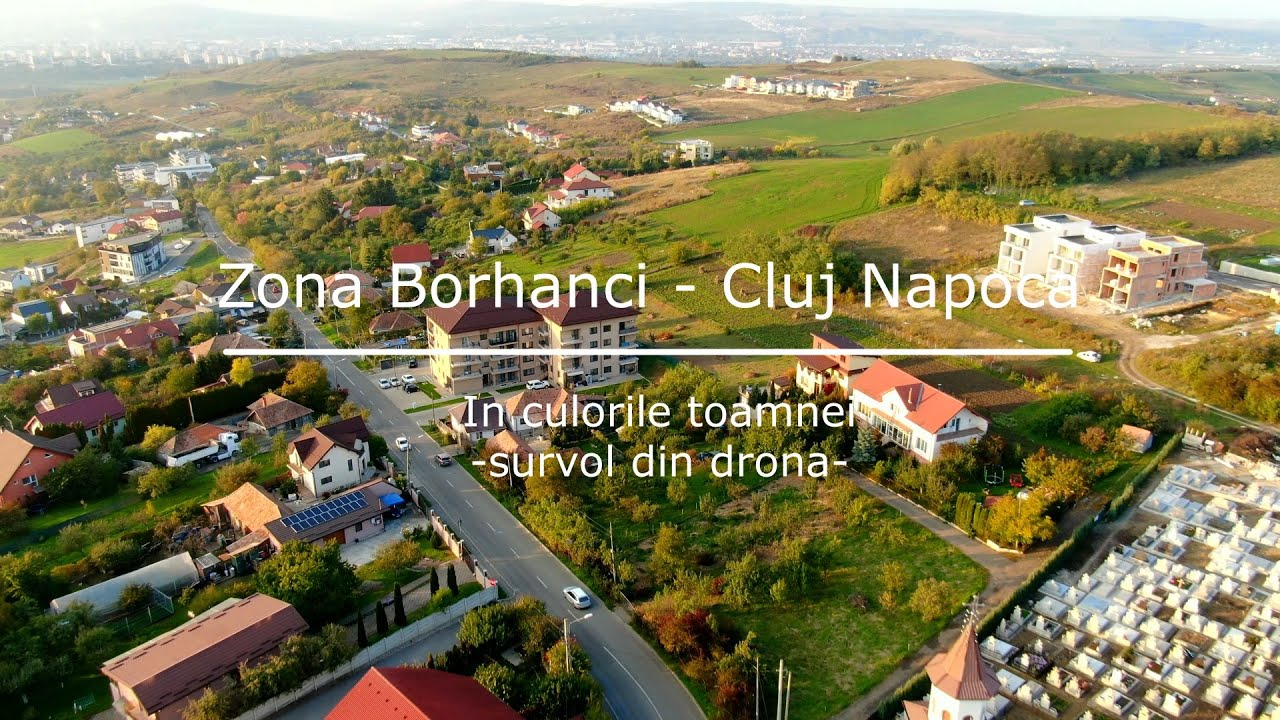 Zona Borhanci - Cluj Napoca, in culorile toamnei --- Survol din drona ...