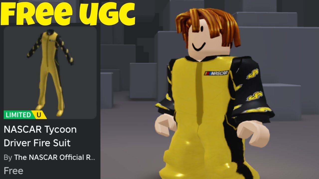 Free UGC Limited! How To Get NASCAR Tycoon Driver Fire Suit In NASCAR ...