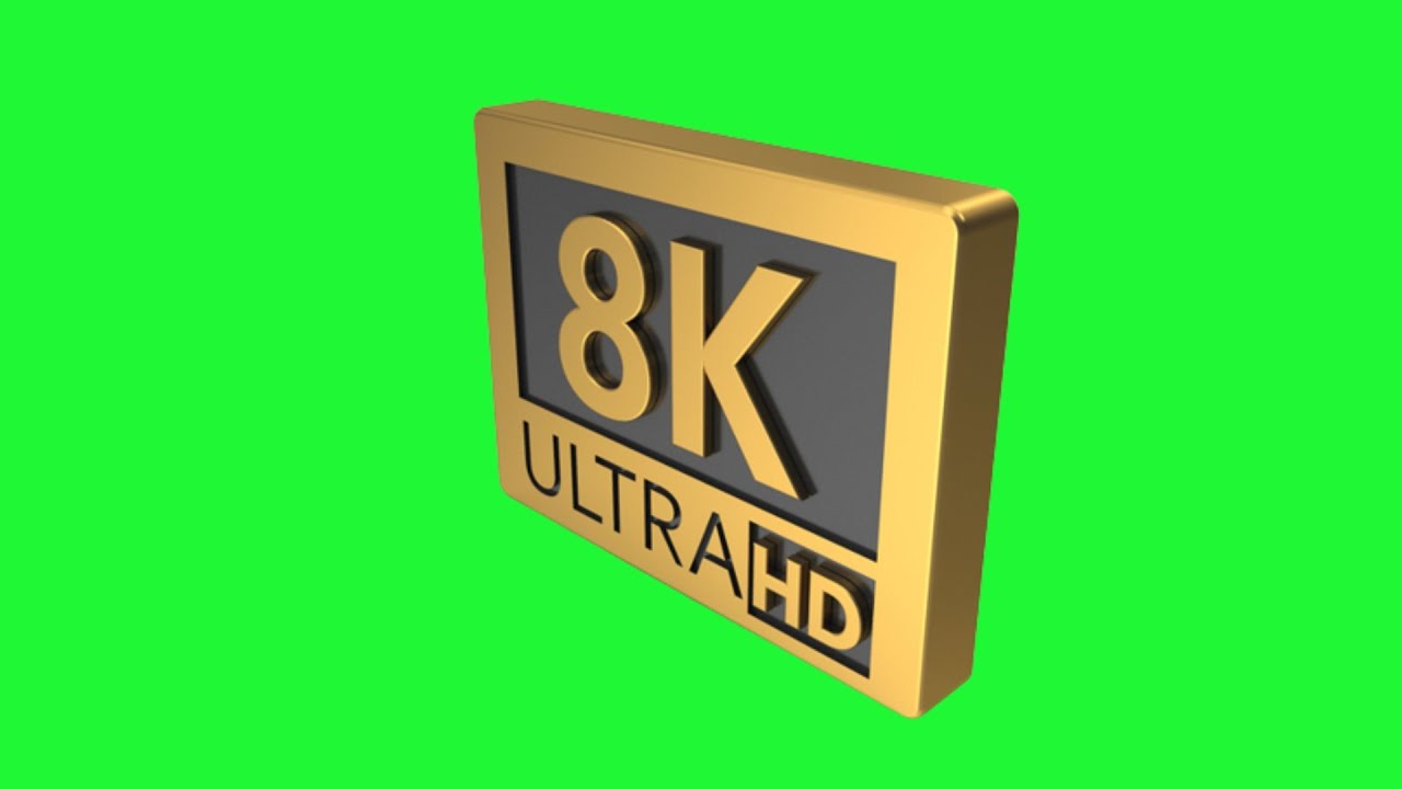 8K Ultra HD logo copyright free green screen #greenscreen # ...