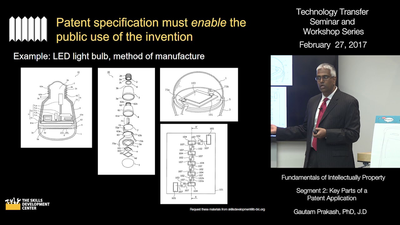 Key Parts of a Patent Application - YouTube