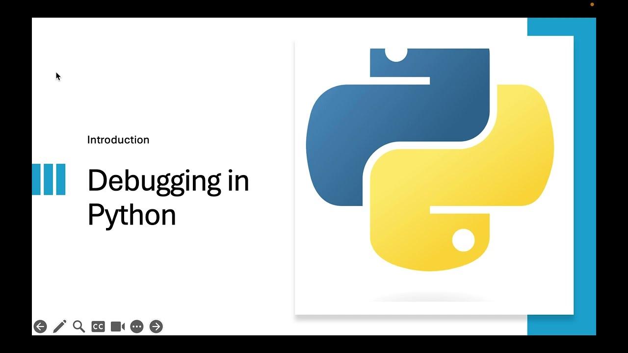 debugging in #python - introduction - YouTube