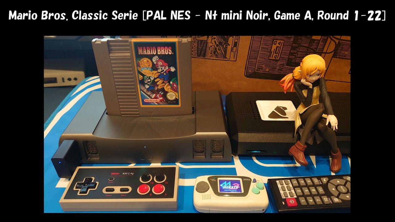 Mario Bros. Classic Serie [PAL NES - Nt mini Noir, Game A, Round 1-22 ...