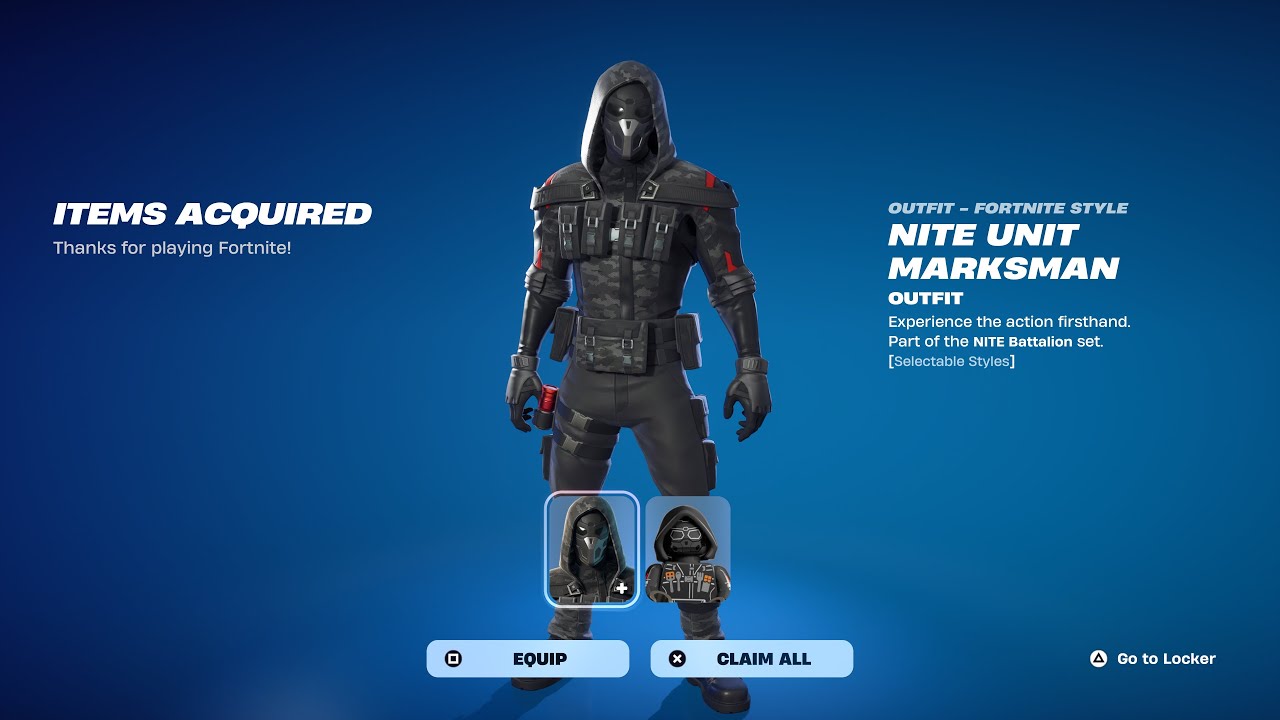 NITE UNIT MARKSMAN SKIN RELEASE DATE IN FORTNITE ITEM SHOP! - YouTube