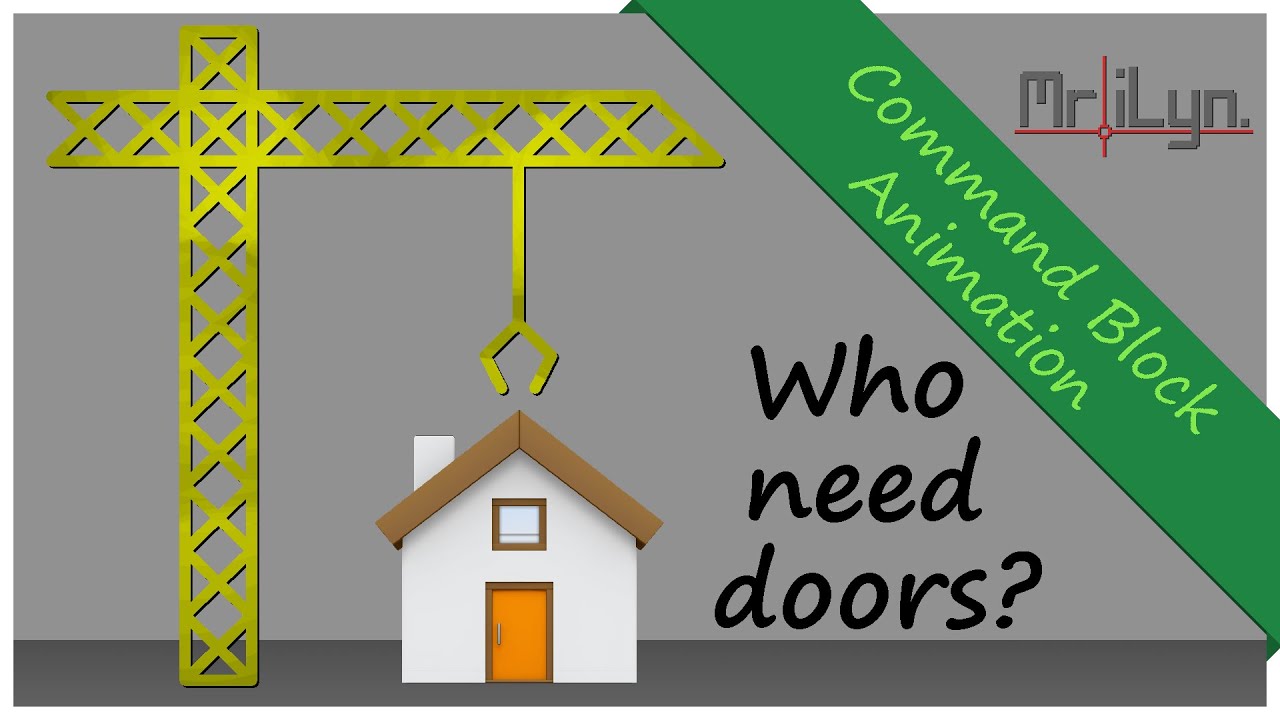 Who need doors ? - #1 Minecraft Command Block Animation - YouTube