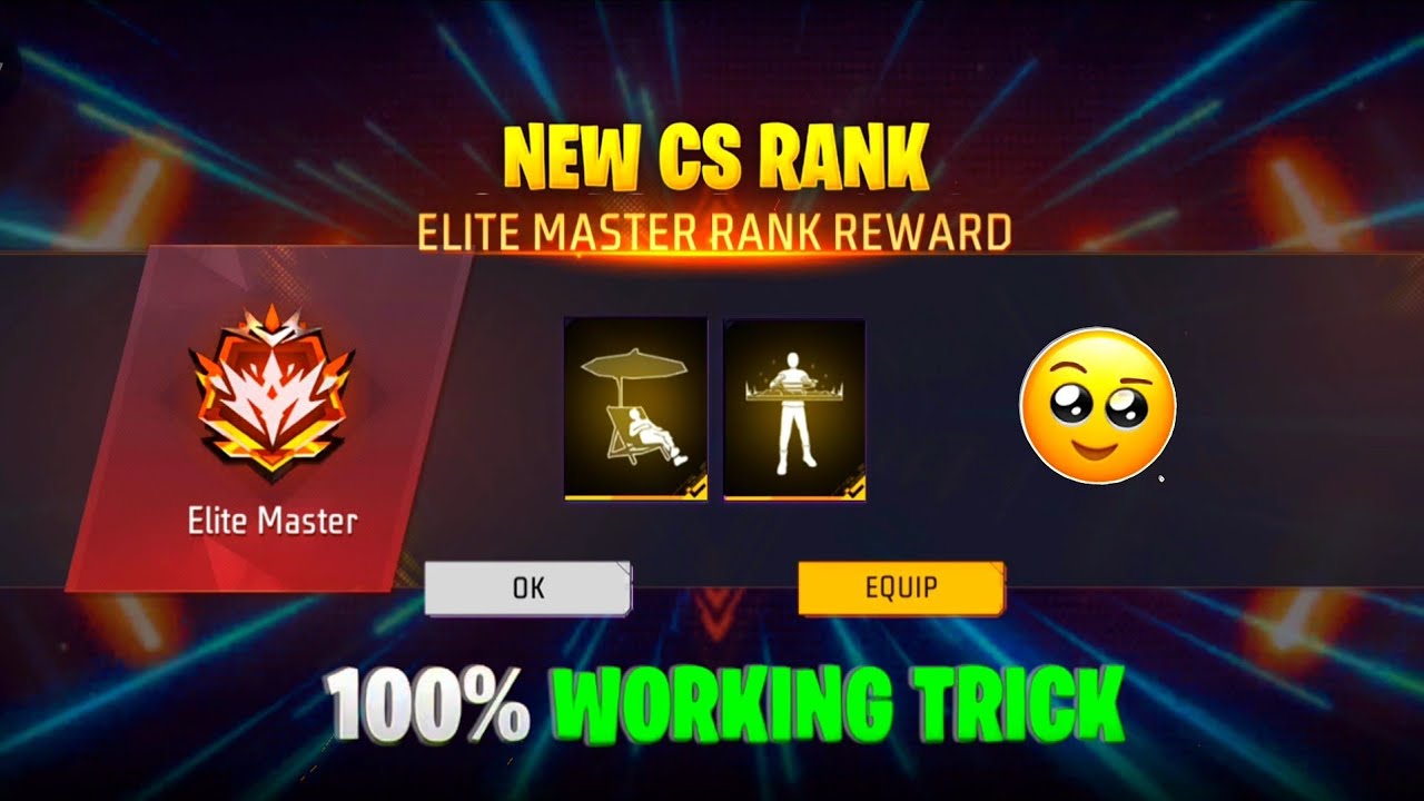 Cs Rank Elite Master Reward || Cs Rank Tips and Tricks || Free Fire New ...