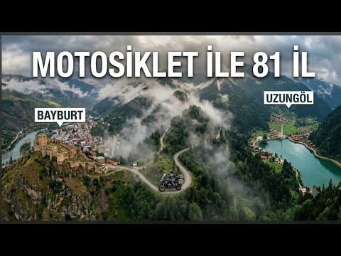 Bayburt Kalesini gezdikten sonra Yol~Uzungöl/Trabzon.Motosiklet ile 81 il Türkiye #270