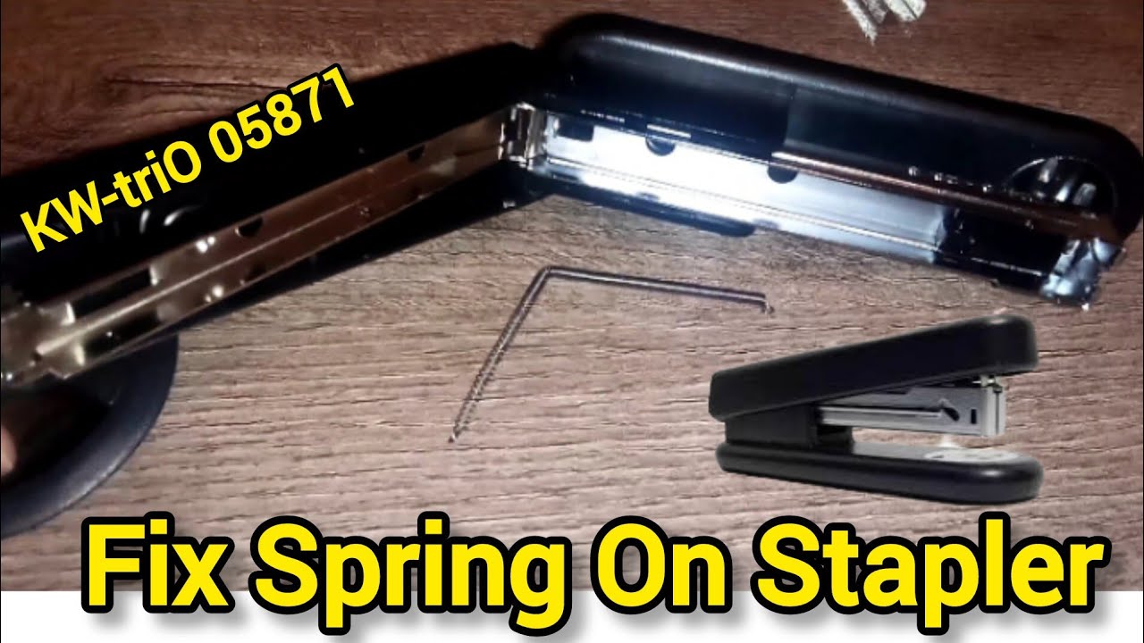 Fix Spring On Stapler KW-triO 05871| Stapler Machine Repair| Assembling ...