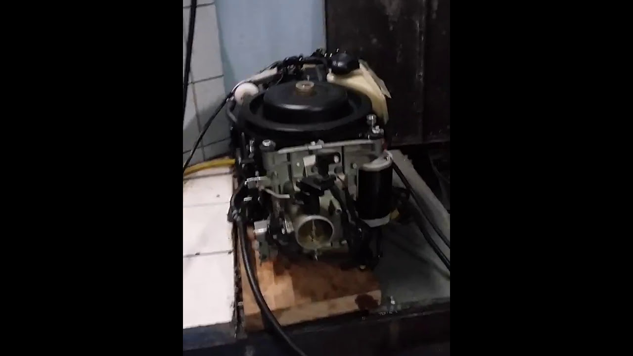 Funcionando motor Evinrude E-tec 50 hp - YouTube