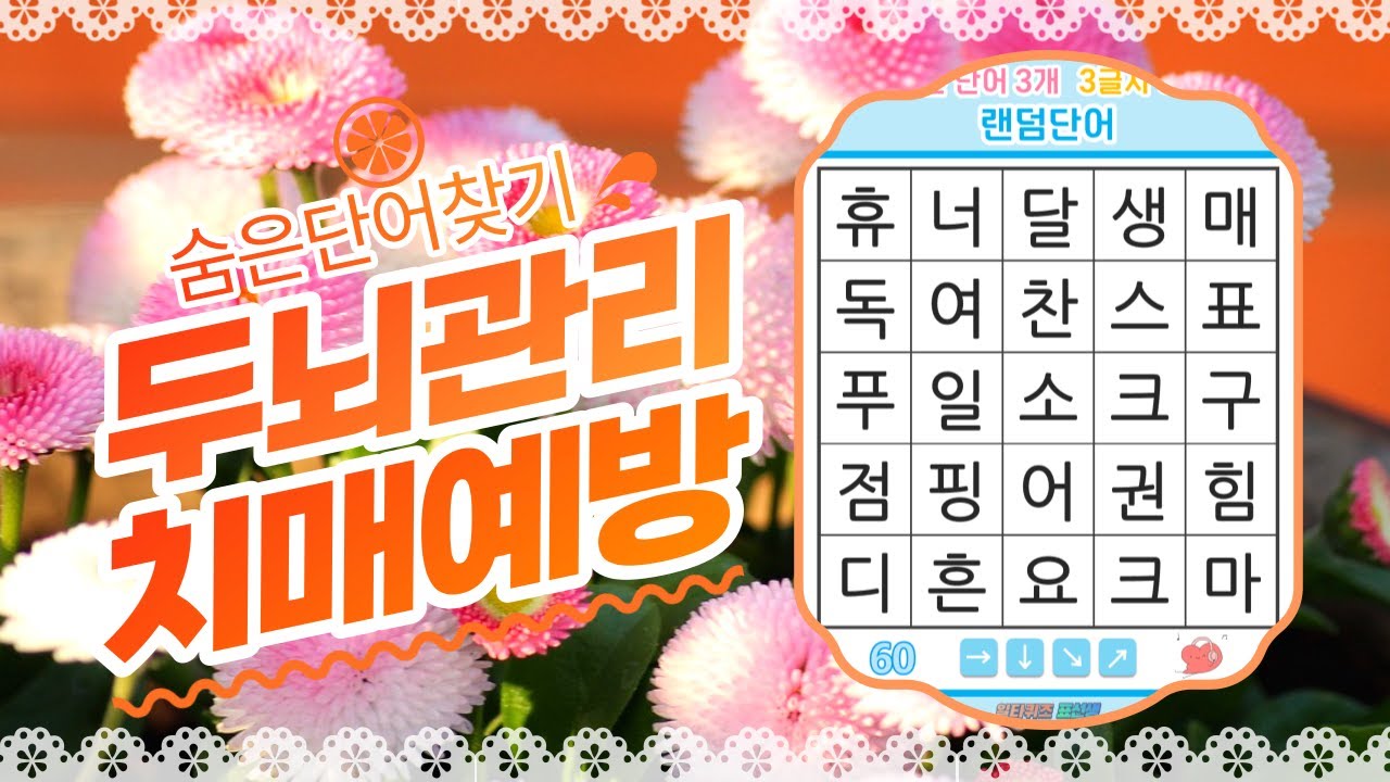 5문제 이상 두뇌나이 이팔청춘 숨은단어찾기 치매예방 퀴즈 초성퀴즈 단어퀴즈 두뇌운동 뇌건강 치매테스트 기억력 집중력 강화 재밌는 퀴즈 Youtube