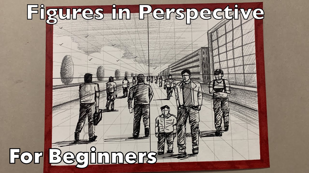 How to draw figures in Perspective | for Beginners | Tutorial | NID ...
