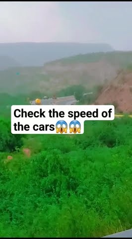 check the speed of the cars on dangerous motorway 😱😱 #speed #motorway # ...