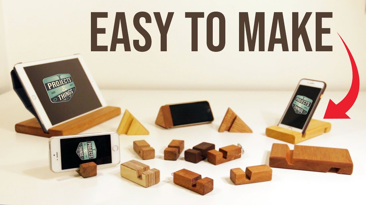 How to Make Very Simple Phone Holders - YouTube