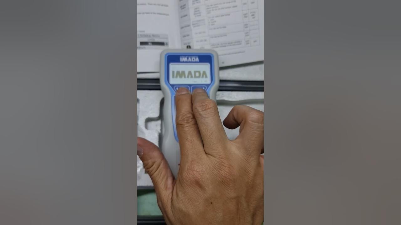 วิธีเปลี่ยนหน่วย IMADA digital force gauge DST Sesies - YouTube