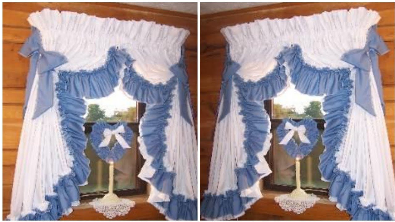 Frill curtain design / Unique parda design - YouTube