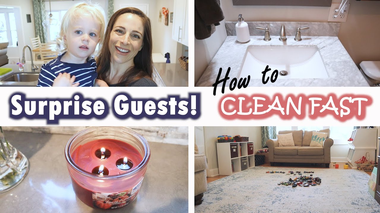 CLEANING FOR GUESTS! | Speed cleaning | How to Clean up Fast! - YouTube