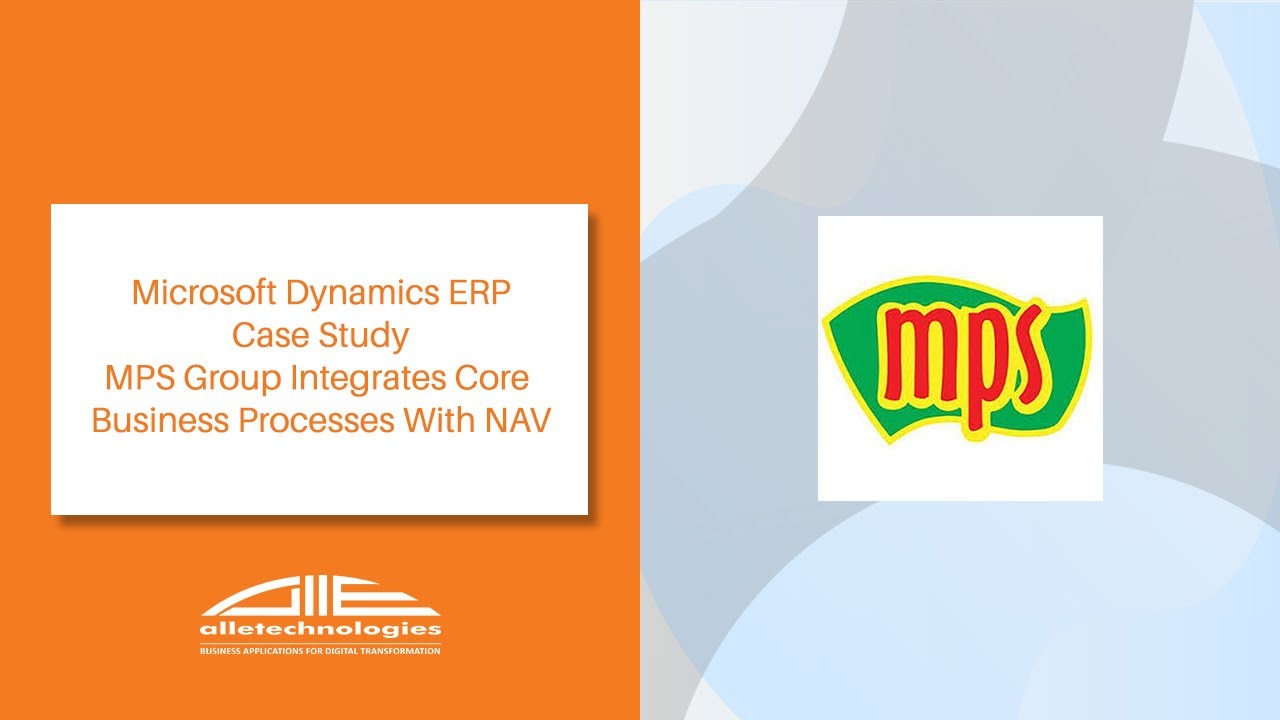 Microsoft Dynamics ERP | Case Study | MPS Group Integrates Core ...