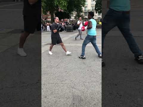 Self taught boxer vs self taught boxer round 1 - YouTube