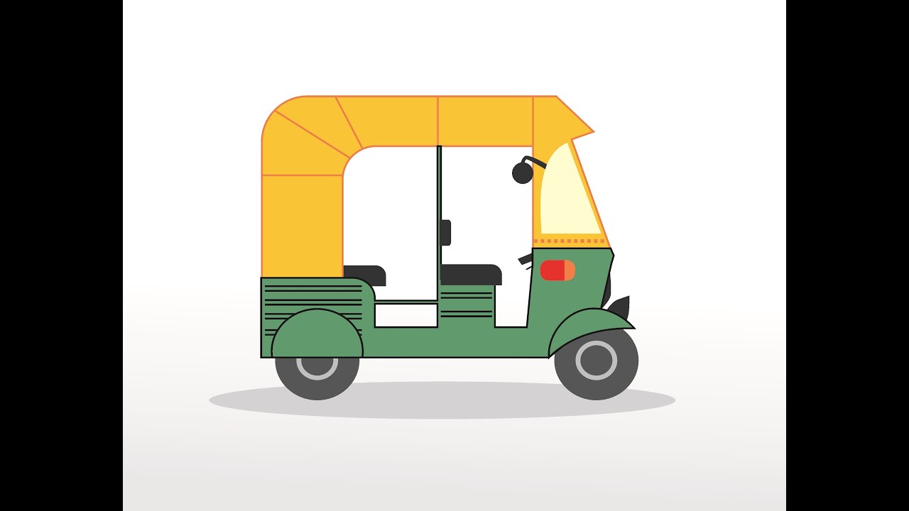 Corel Draw - Auto Riksha - YouTube