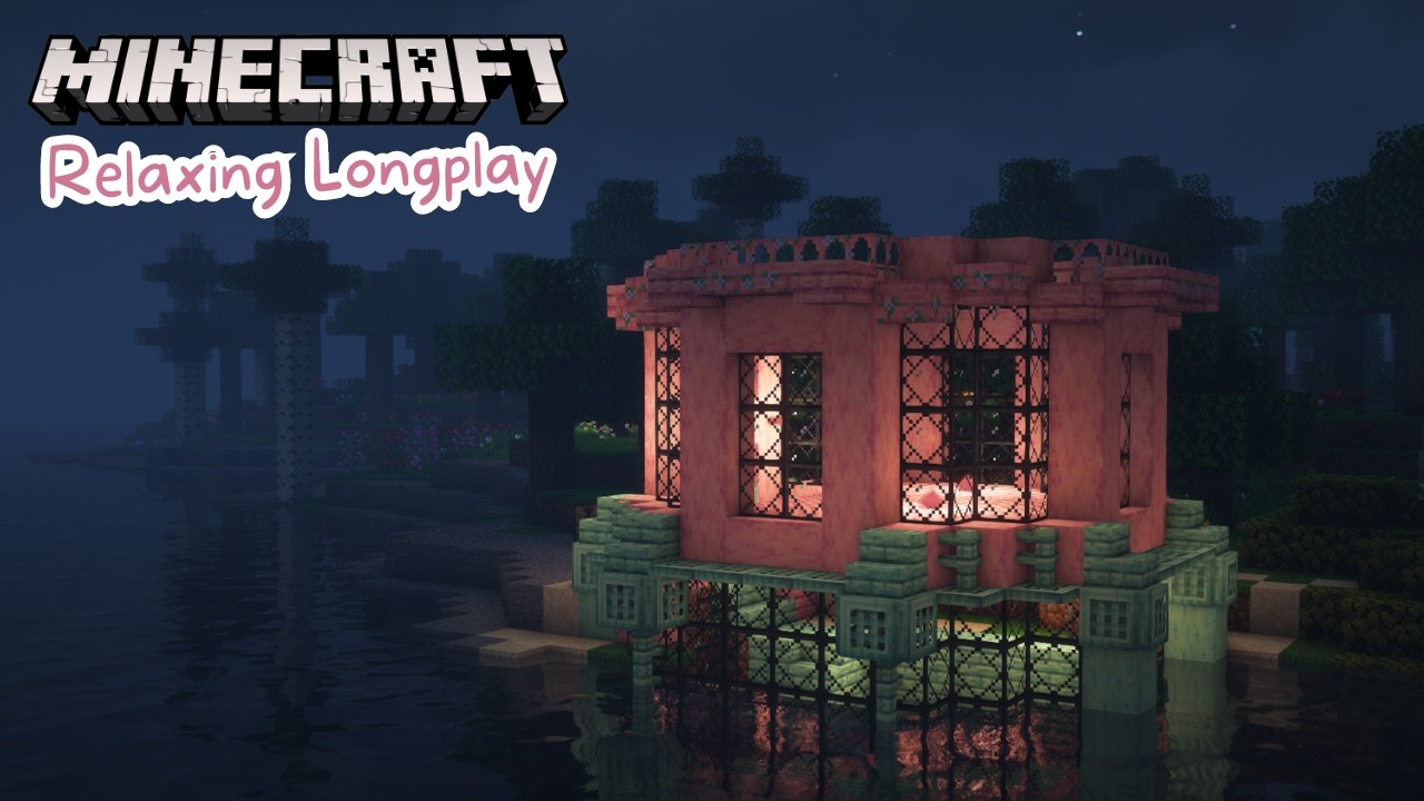 Cute Strawberry House by the Sea | Minecraft Longplay (no commentary ...