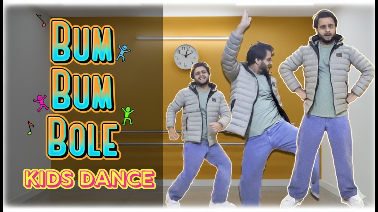 Bum Bum Bole Dance for kids | Easy Step Tutorial | Taare Zameen Par ...