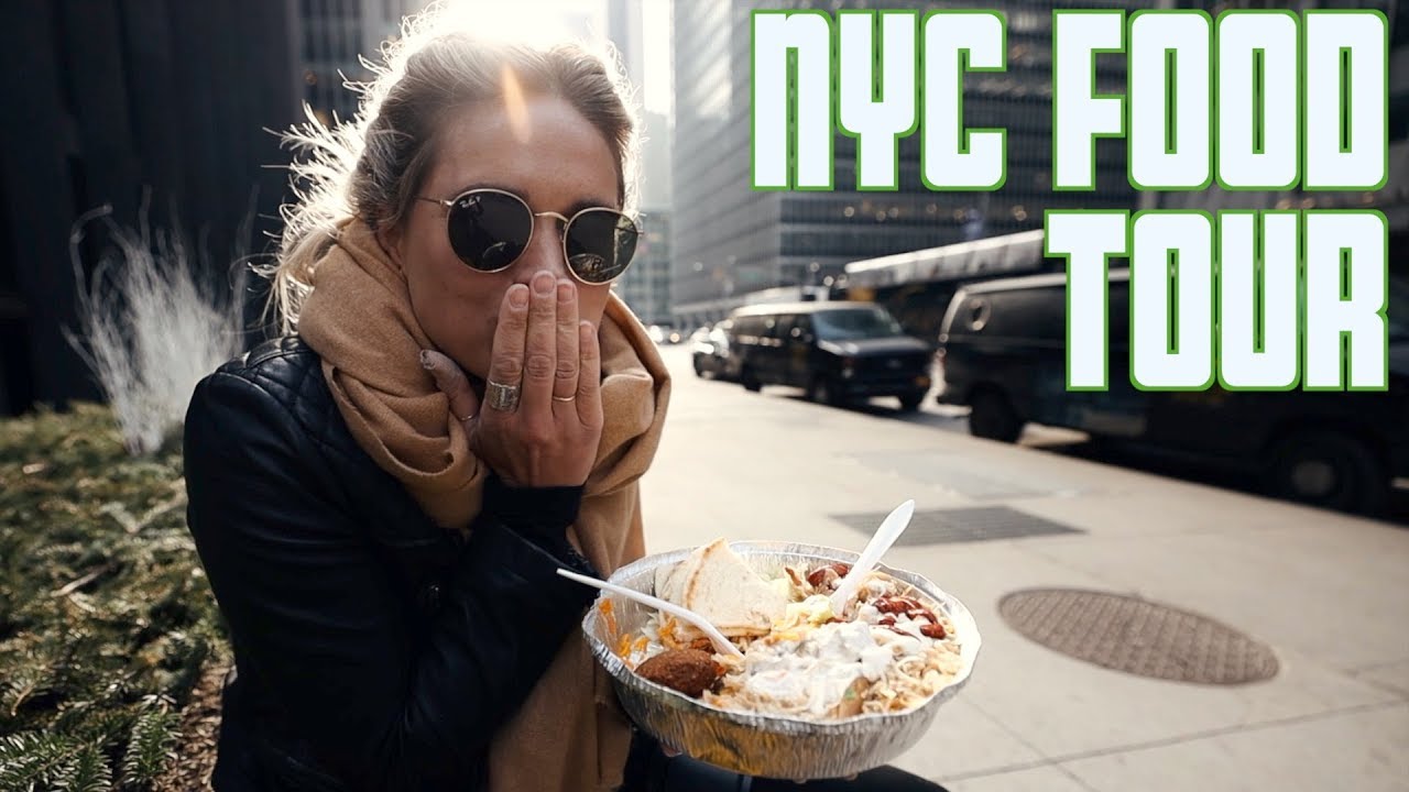 NYC FOOD TOUR | MUST TRY STREET FOODS IN NEW YORK CITY! - YouTube