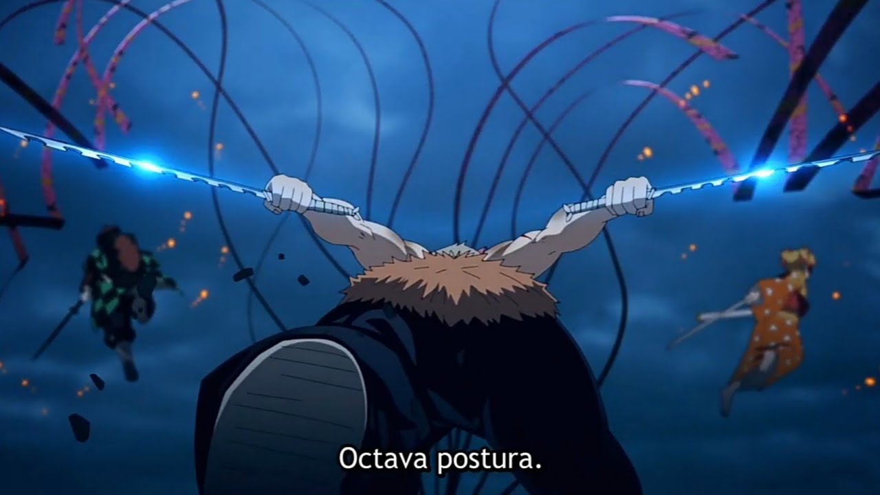 Inosuke le corta la cabeza Daki - Demon Slayer: Distrito Rojo - YouTube