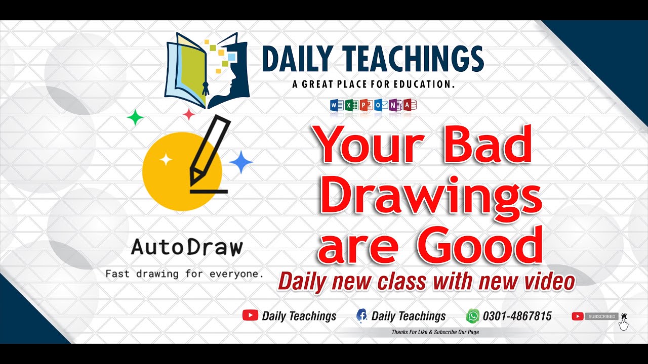 How to use Auto Draw | How to change rough drawing into beautiful ...