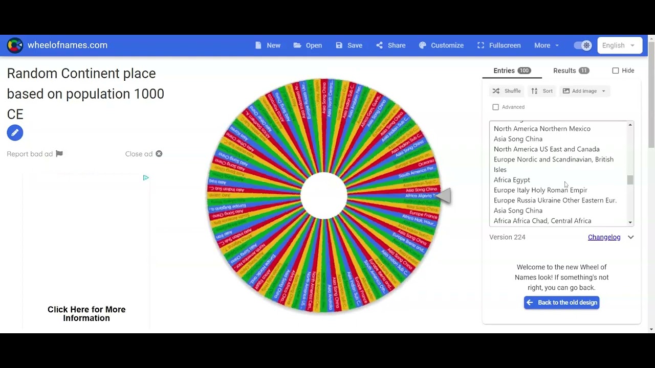 Random Continent place based on population of regions 1000CE - YouTube