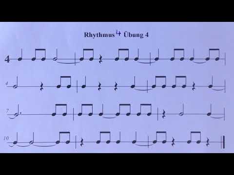 Seite 4 Übung 4 Metrum + Rhythmisieren + Rhythmussprache - YouTube