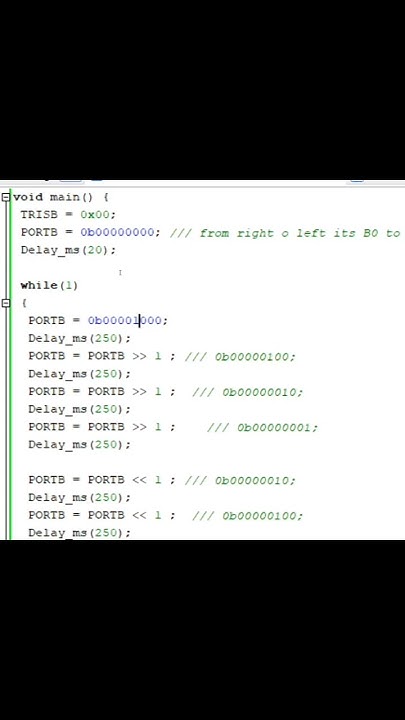Bit shifting in mikroC for PIC. #electronics #code #coding #arduino #technology - YouTube
