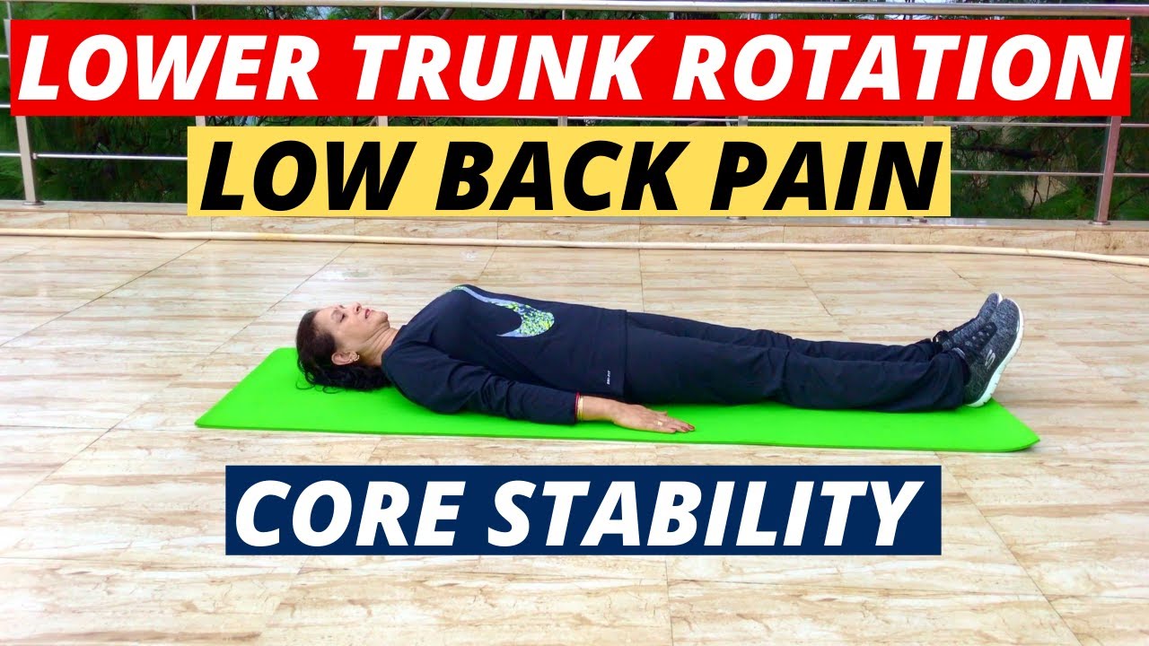 Lower Trunk Rotation Stretch|Relieves Back Pain|Increase Mobility In ...