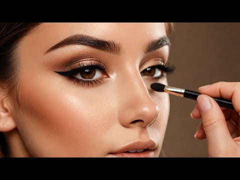 quick eyes make up tutorial for work . - YouTube