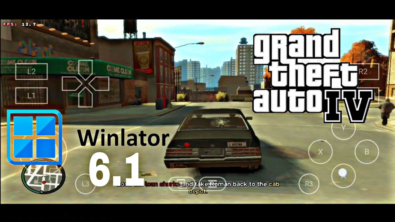 Grand Theft Auto IV Gameplay Winlator V6.1 (Windows) Emulator On ...