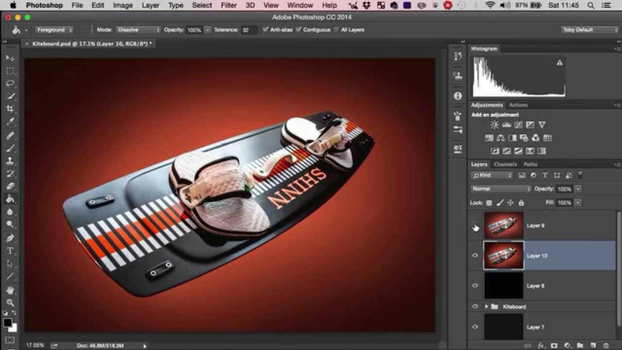 Photoshop: How to fix banding - YouTube