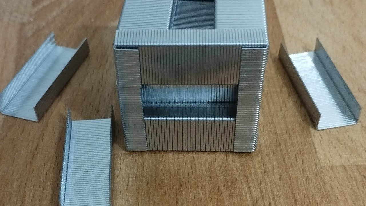 zımba telinden küp yapmak- make cubes from staples - KÜP-staples cube ...