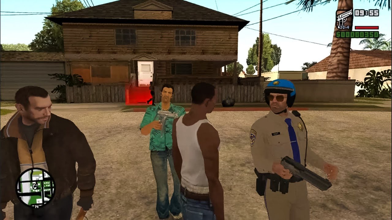 CJ & Friends (Niko, Tommy and Trevor) | Gta San Andreas - YouTube