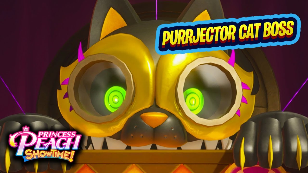 Princess Peach Showtime 3F Purrjector Cat Boss Fight Gameplay - YouTube