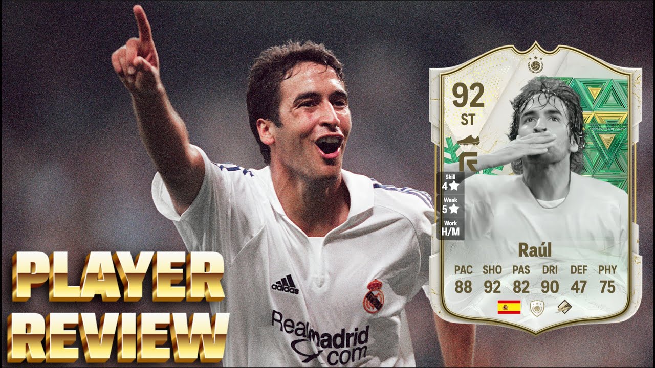 ¡UNA LEYENDA GIGANTESCA! -REVIEW RAUL GONZALEZ WINTER WILDCARD 92 EAFC ...