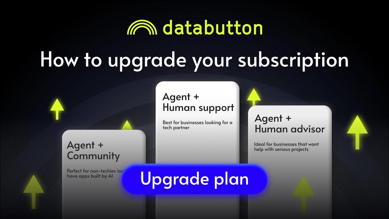 How to upgrade your subscription in Databutton - YouTube